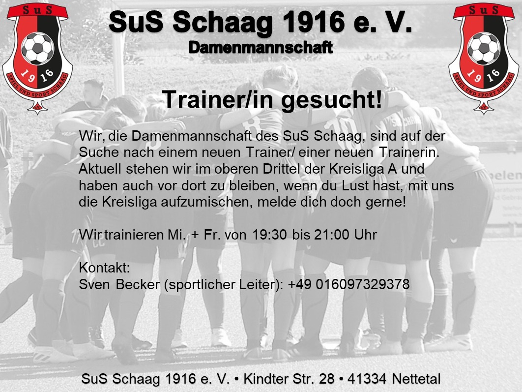 Startseite - SuS Schaag 1916 e.V.
